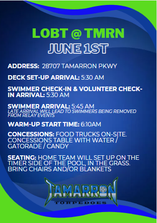 Meet Directions and Specifics - Tamarron Torpedoes