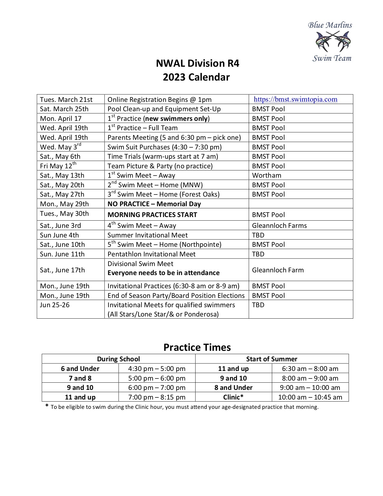 Home - Blue Marlins Swim Team