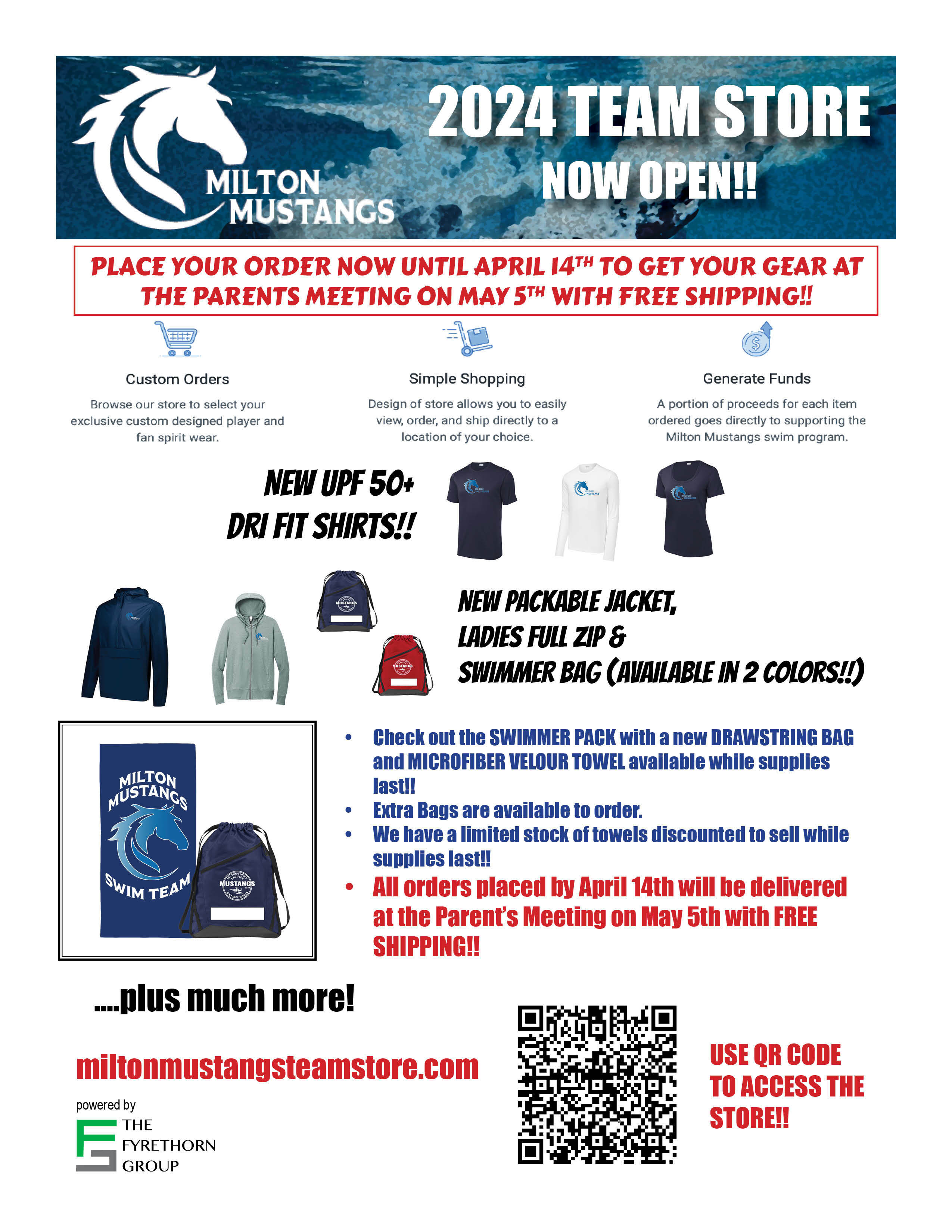 Team Store - Milton Mustangs