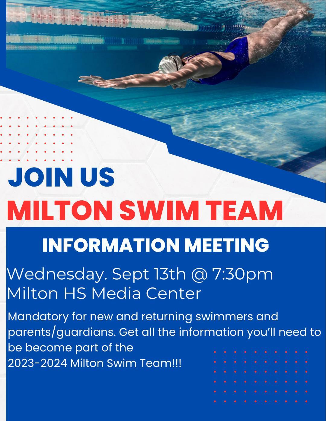 Home - Milton High School Swim Team