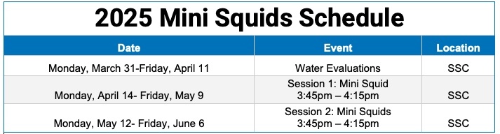 Mini Squids - SCOTTSDALE SWIM CLUB