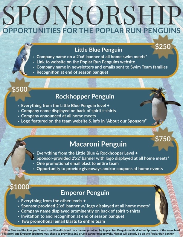 Sponsors - Poplar Run Penguins